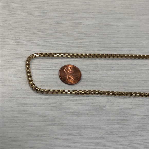 Jewelry | 24 Solid Gold 1k Box Chain | Poshmark